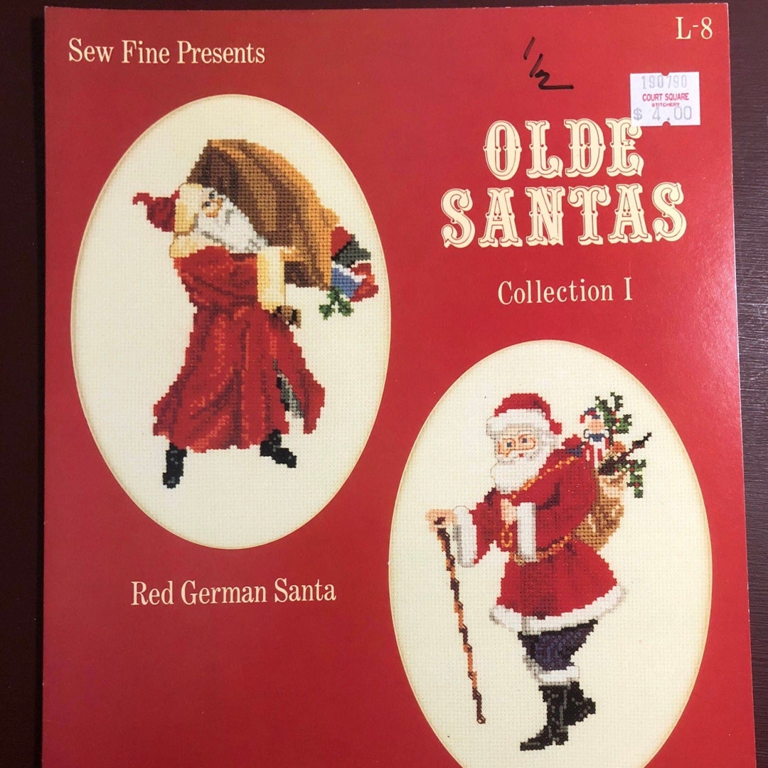 Sew Fine Designs Red German Santa, Olde Santas Collection I 1909 St ...
