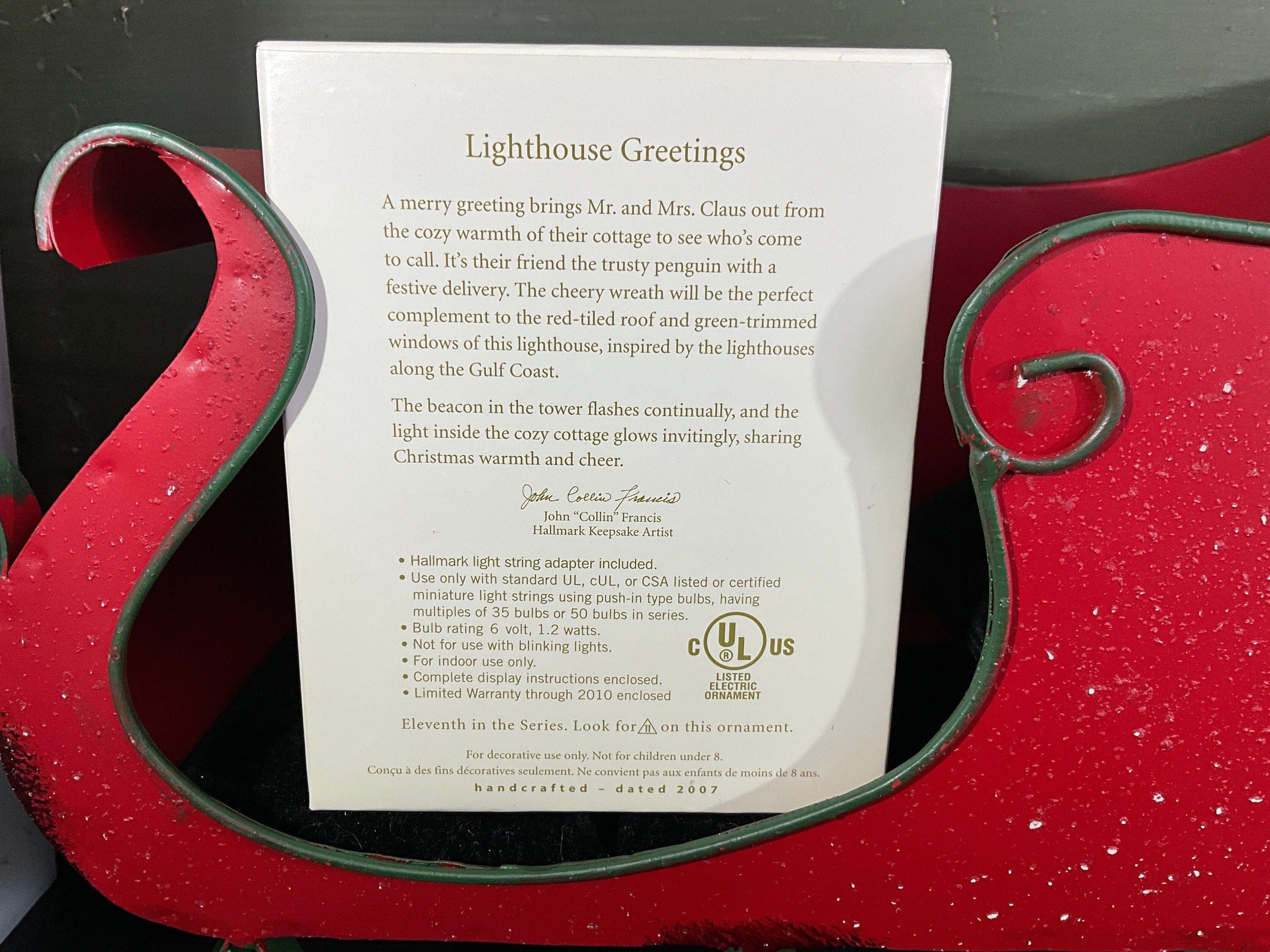 Hallmark Choice Lighthouse Greetings Magic Light Keepsake - Etsy