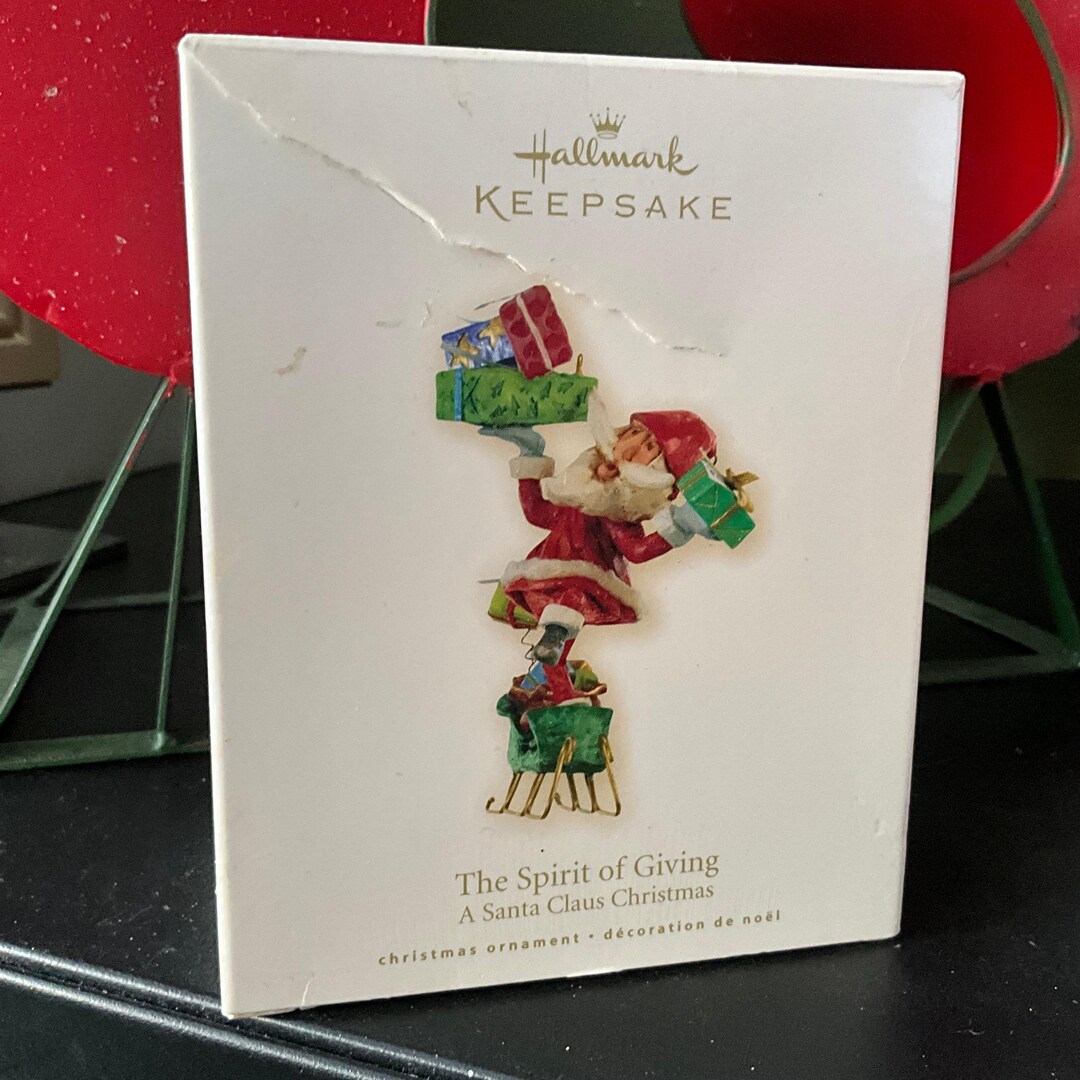 Hallmark Santa Claus Christmas Spirit of Giving Dated 2008 Keepsake ...