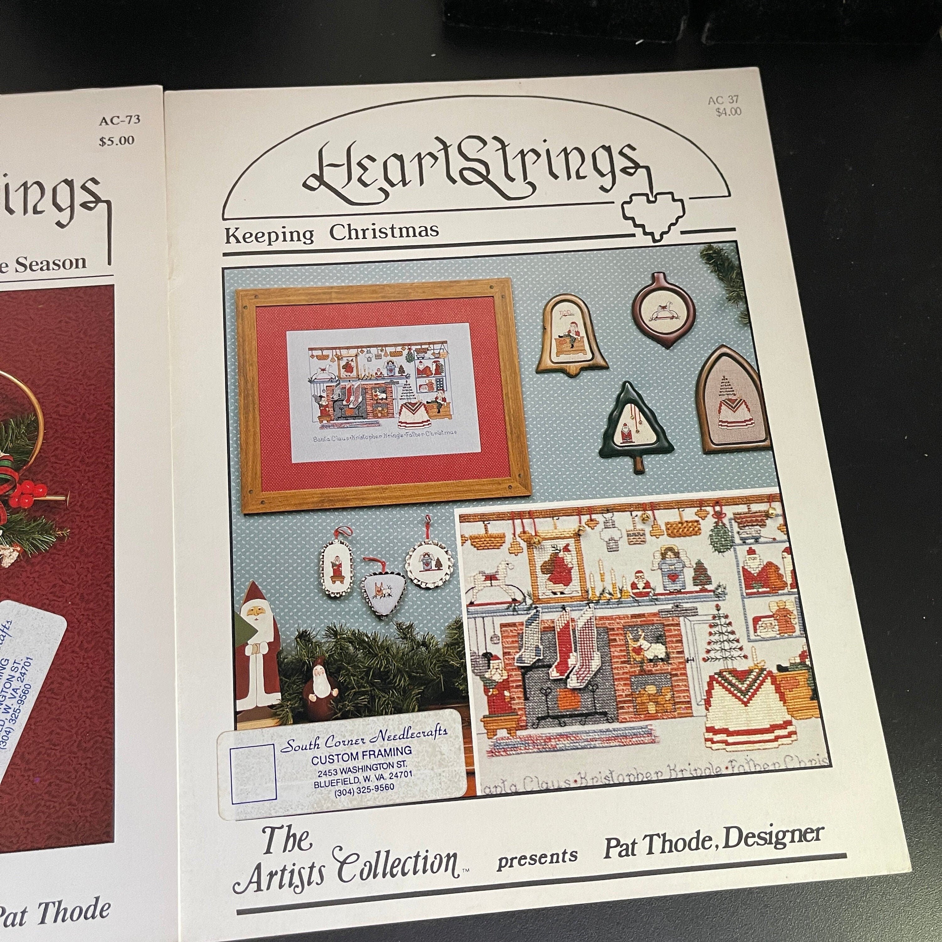 Heartstrings the Artists Collection Choice of Christmas Vintage Counted Cross Stitch Charts See ...