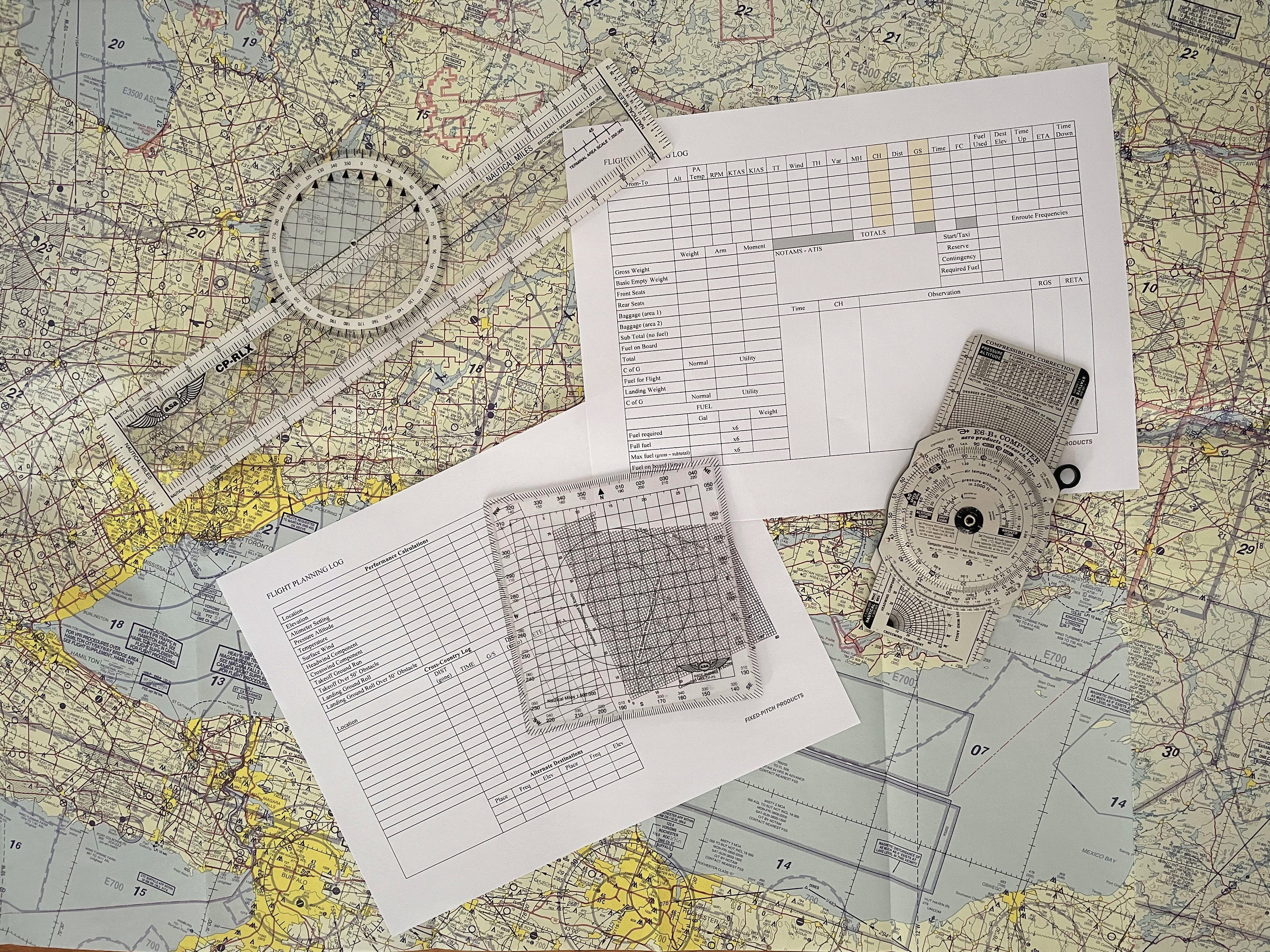 Flight Planning Log Printable, Cross-country Log Printable, Flight ...