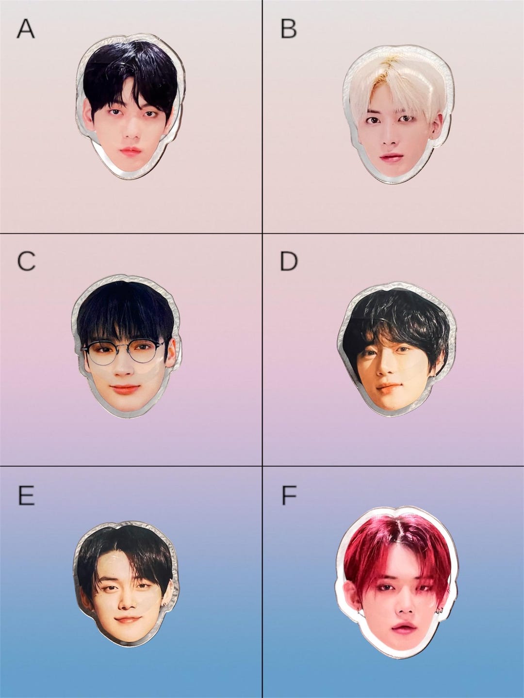 KPOP IDOL TXT Member Acrylic Phone Grip Tok Popup Airbag Holder ...