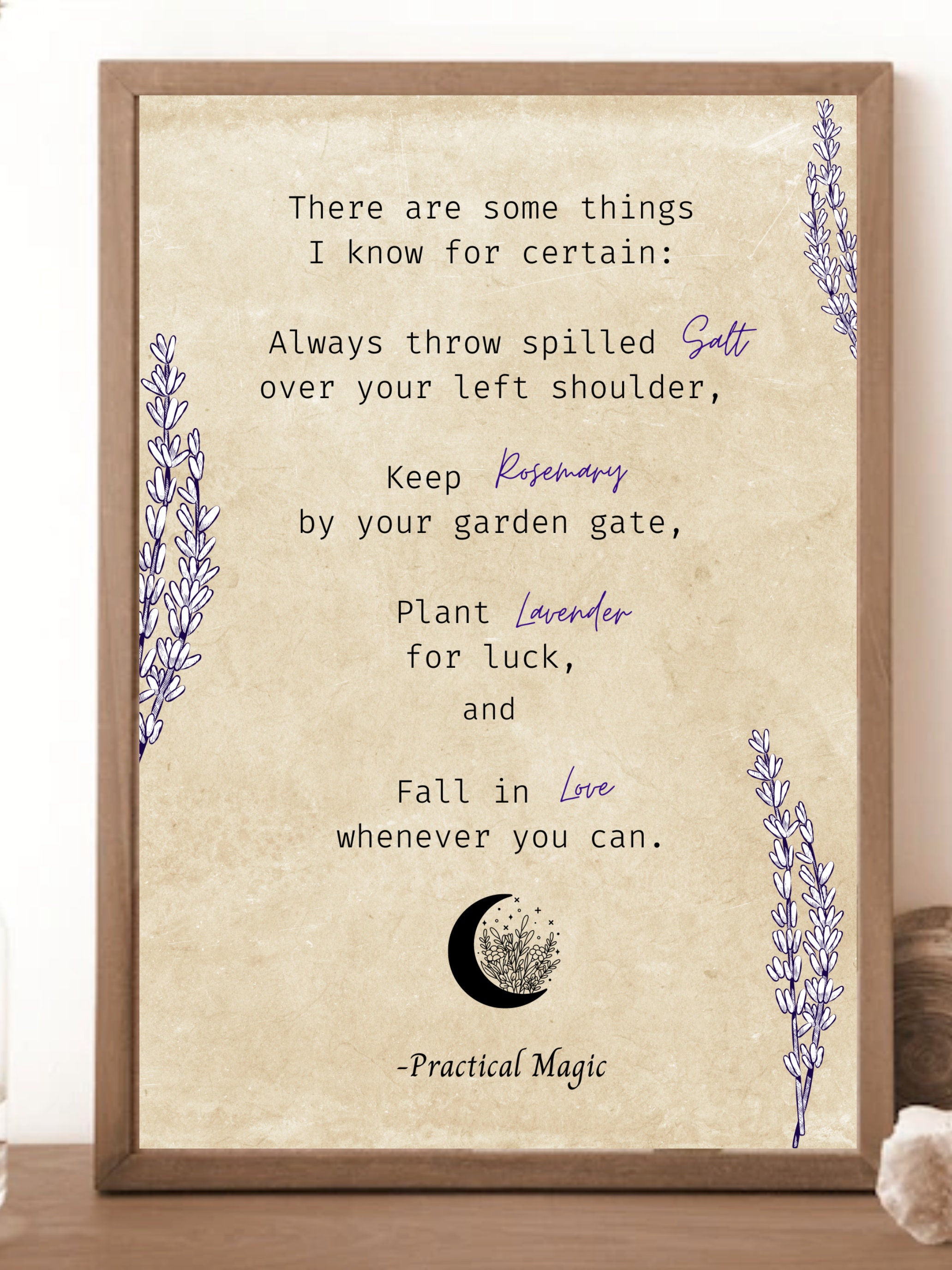 Practical Magic Lessons Digital Print - Etsy