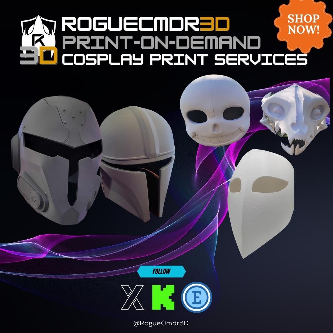 Cosplay Print Services - Helmets, Armor, Props, Parts - Etsy