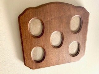 Wood Collage Frame | Oval Display | Black Walnut | Handmade | Vintage ...