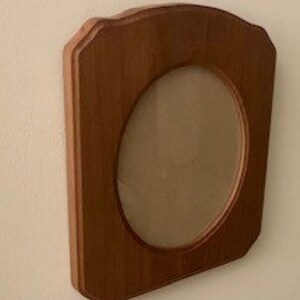 Oval Display Wood Frame | 8 X 10 | Hand Made | Black Walnut | Country ...
