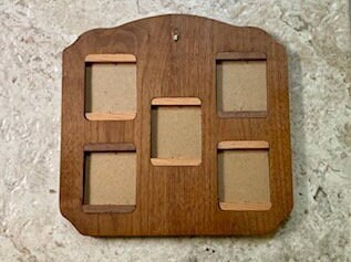 Wood Collage Frame | Oval Display | Black Walnut | Handmade | Vintage ...