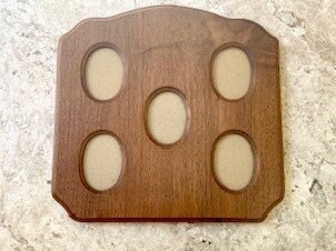 Wood Collage Frame | Oval Display | Black Walnut | Handmade | Vintage ...