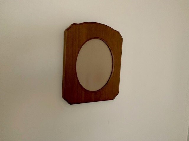 Oval Display Wood Frame | 8 X 10 | Hand Made | Black Walnut | Country ...