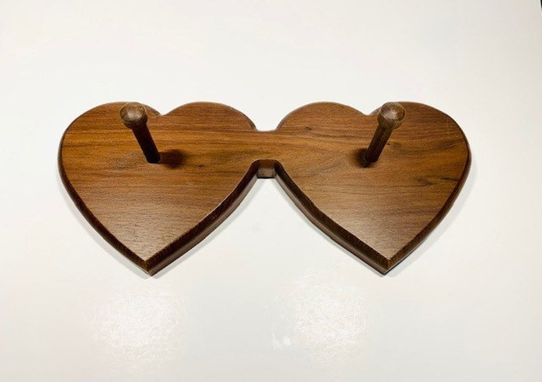 Black Walnut Wall Hanger | Clothing | Keys | Lanyard | Scarves| Ties ...