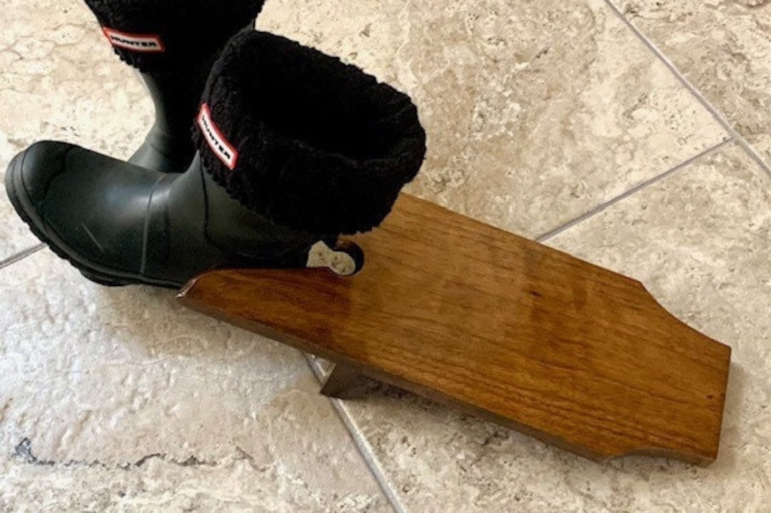 Solid Oak Boot Jack | Shoe Remover - Etsy