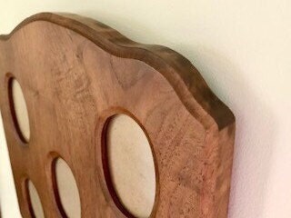 Wood Collage Frame | Oval Display | Black Walnut | Handmade | Vintage ...