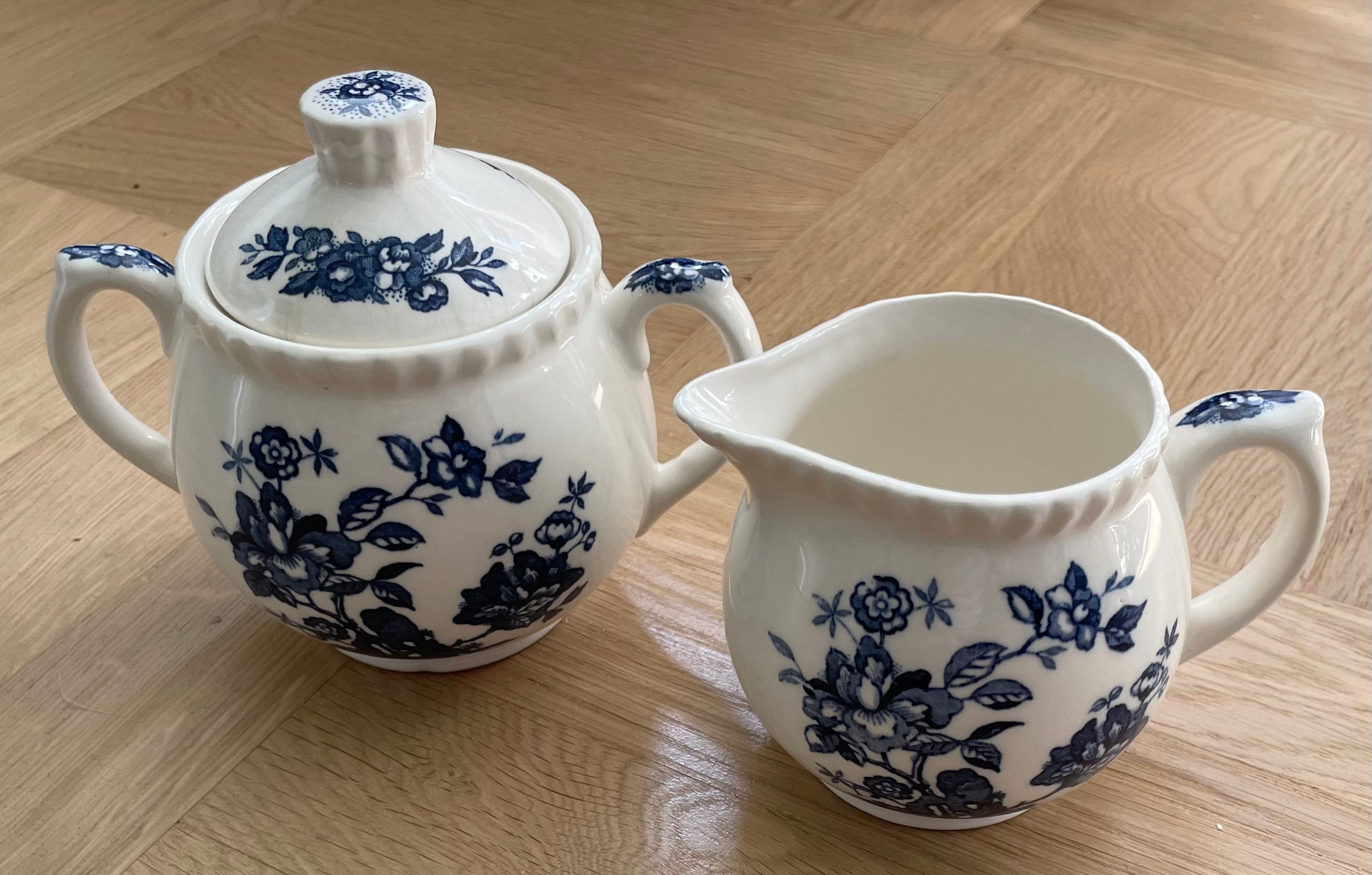 51 Piece, Vintage, Jardin Bleu by Nasco, China Dinnerware Set With Blue ...