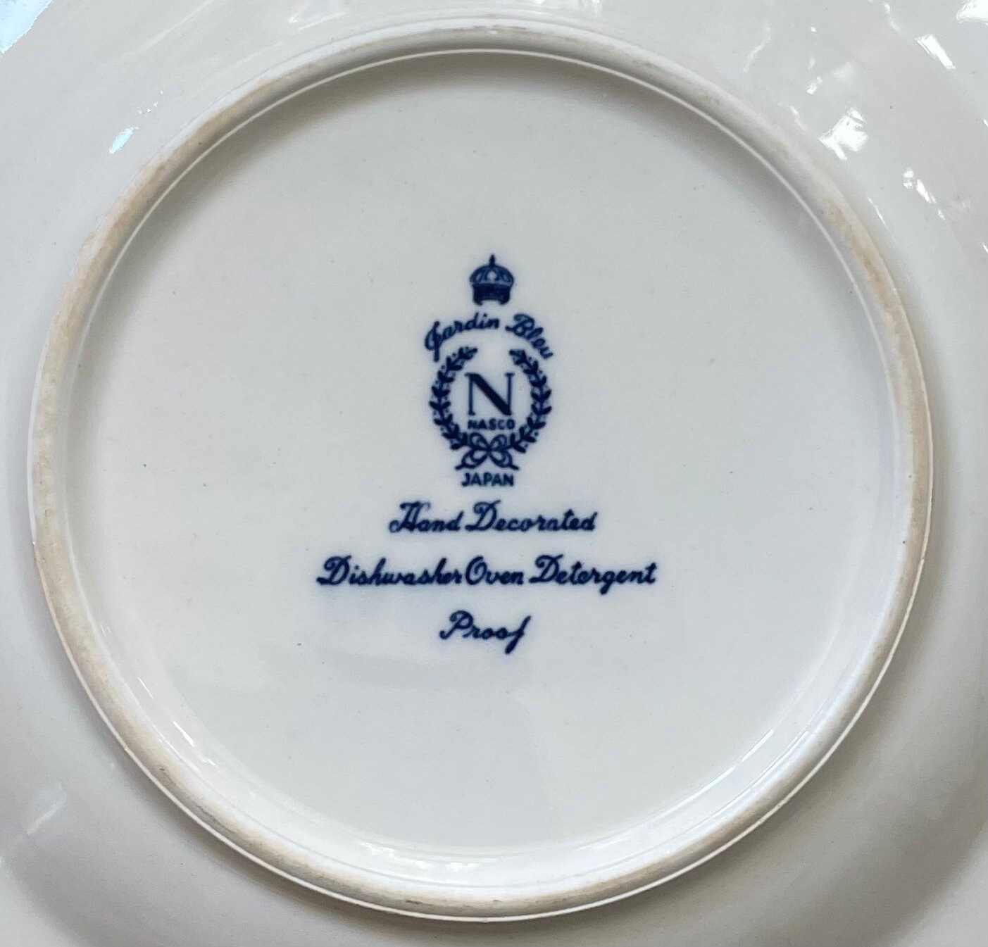 51 Piece, Vintage, Jardin Bleu by Nasco, China Dinnerware Set With Blue ...