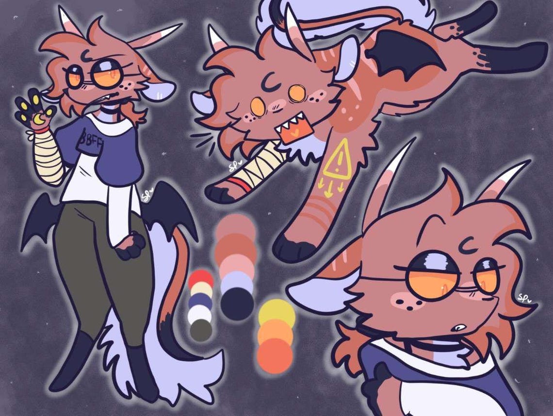 Furry Reference Sheet Commissions - Etsy