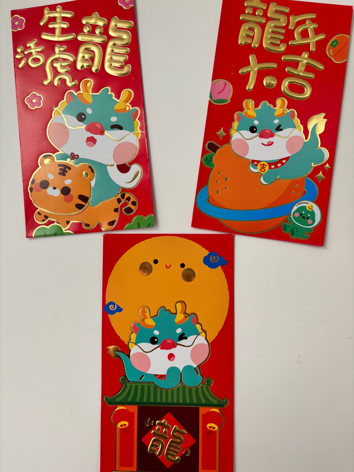2024 DRAGON Red Envelope Set of 6 / Lunar New Year / Chinese New Year ...