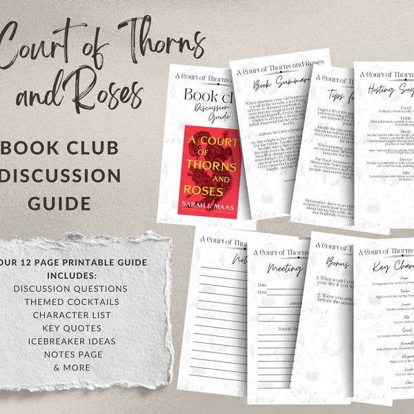 A Court of Thorns and Roses - Etsy