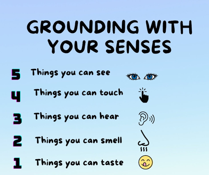 Grounding With Your Senses - Etsy