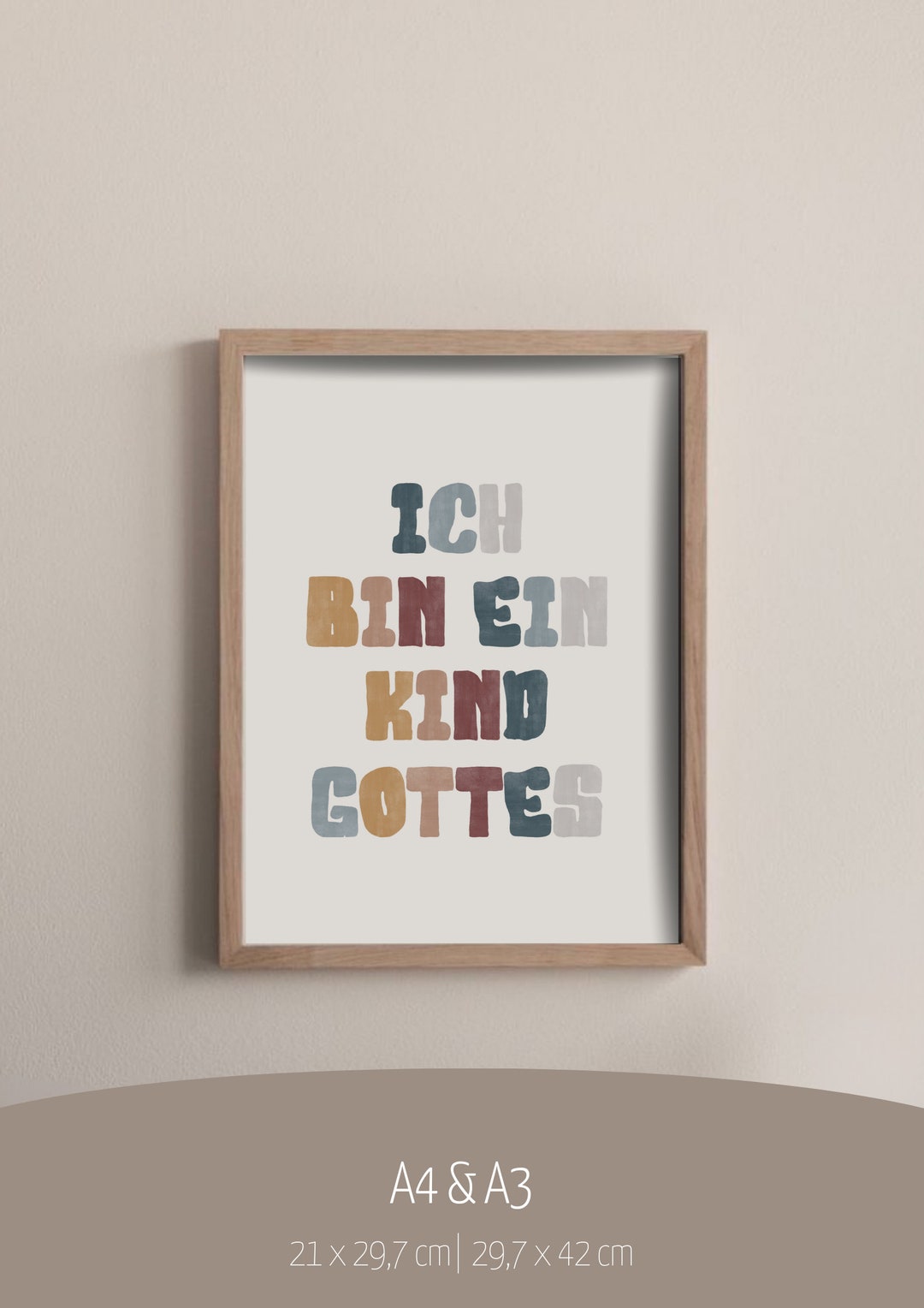 I Am a Child of God, Poster, Digital Print, Bible Verse, Bible ...