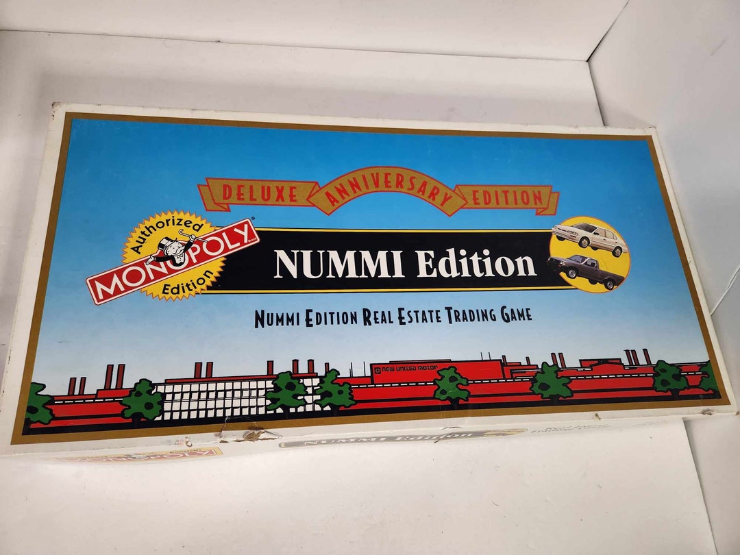 Vintage 90's Monopoly Nummi Deluxe Anniversary Edition Board Game - Etsy