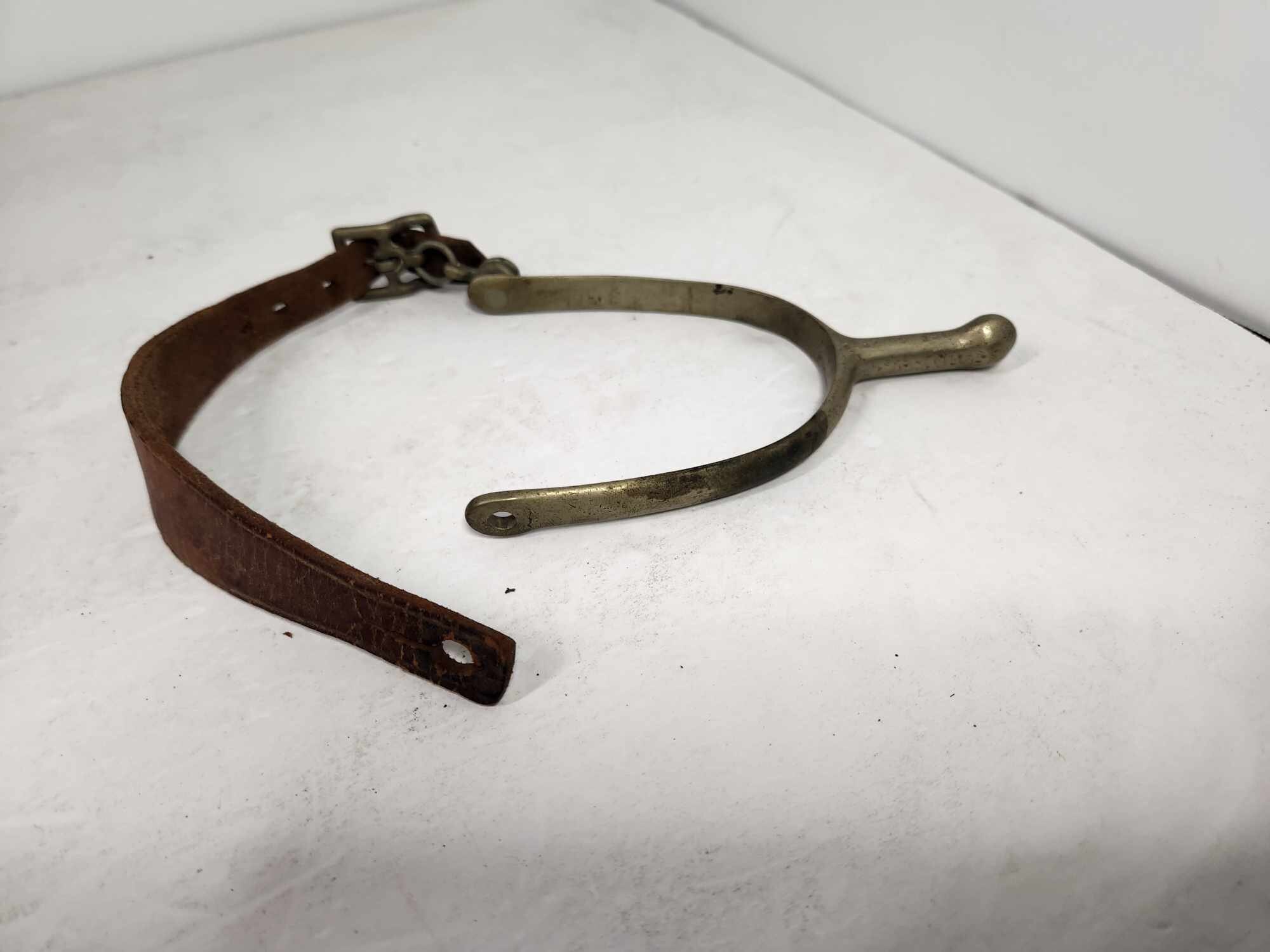 Pair of Antique WWI Calvary Spurs U.S. W.L. Lecompte W/leather Straps ...
