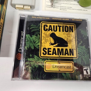Very Rare Caution Seaman Sega Dreamcast Video Game Complete W ...