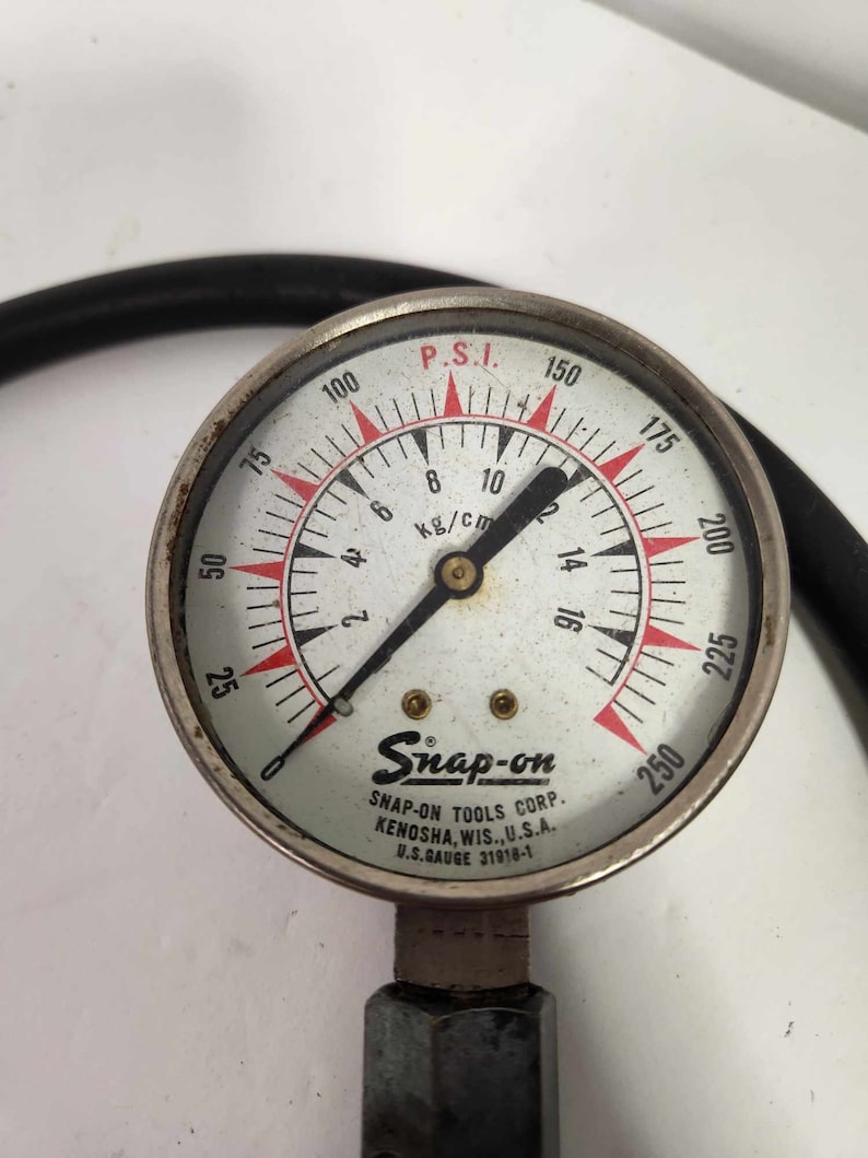Snap-on Compression Gauge 31918-1 PSI Diagnostic Tool Mechanics ...