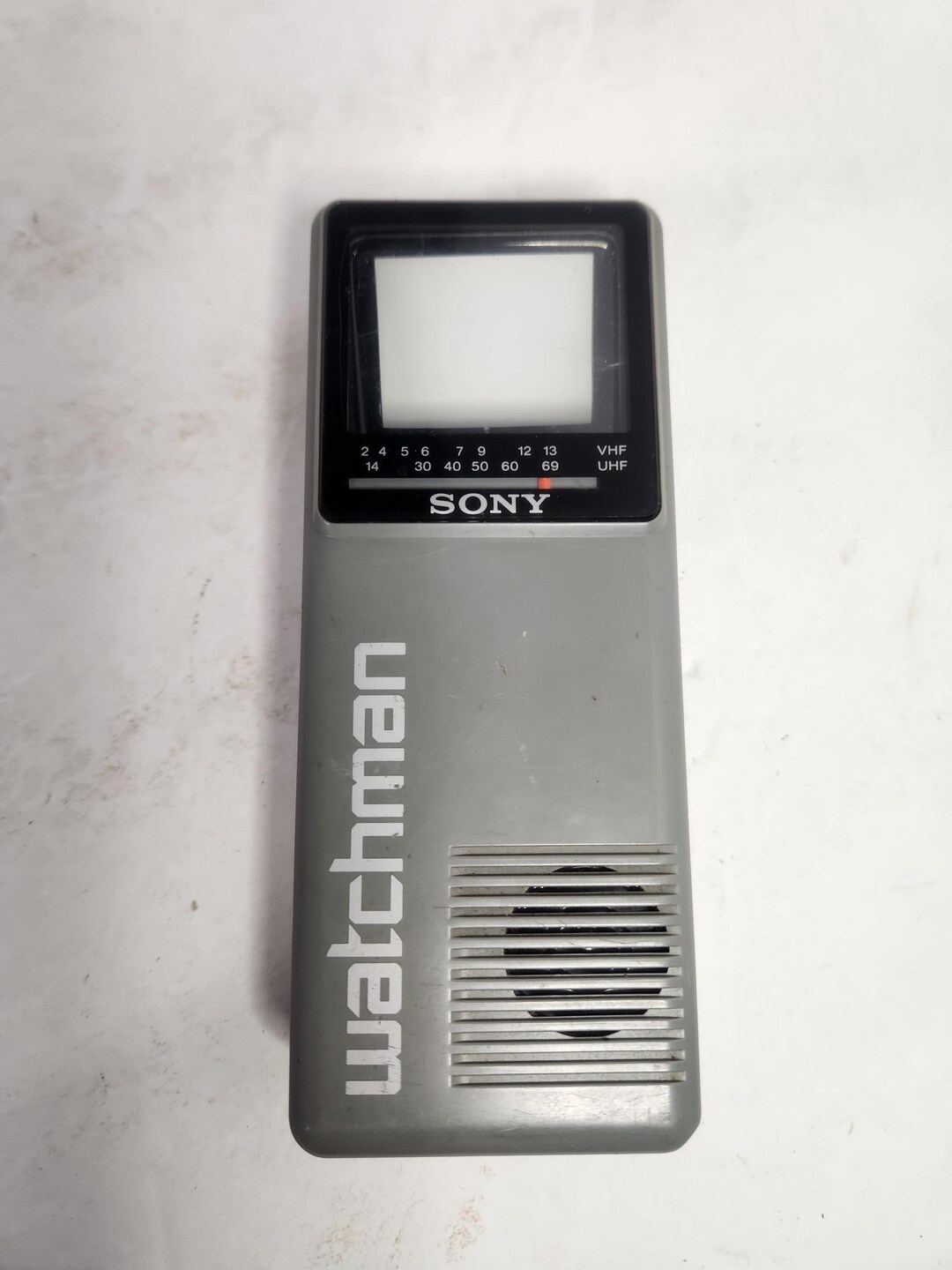 Vintage Sony Watchman Mini Black & White Tv FD-10A VHF UHF Bands ...