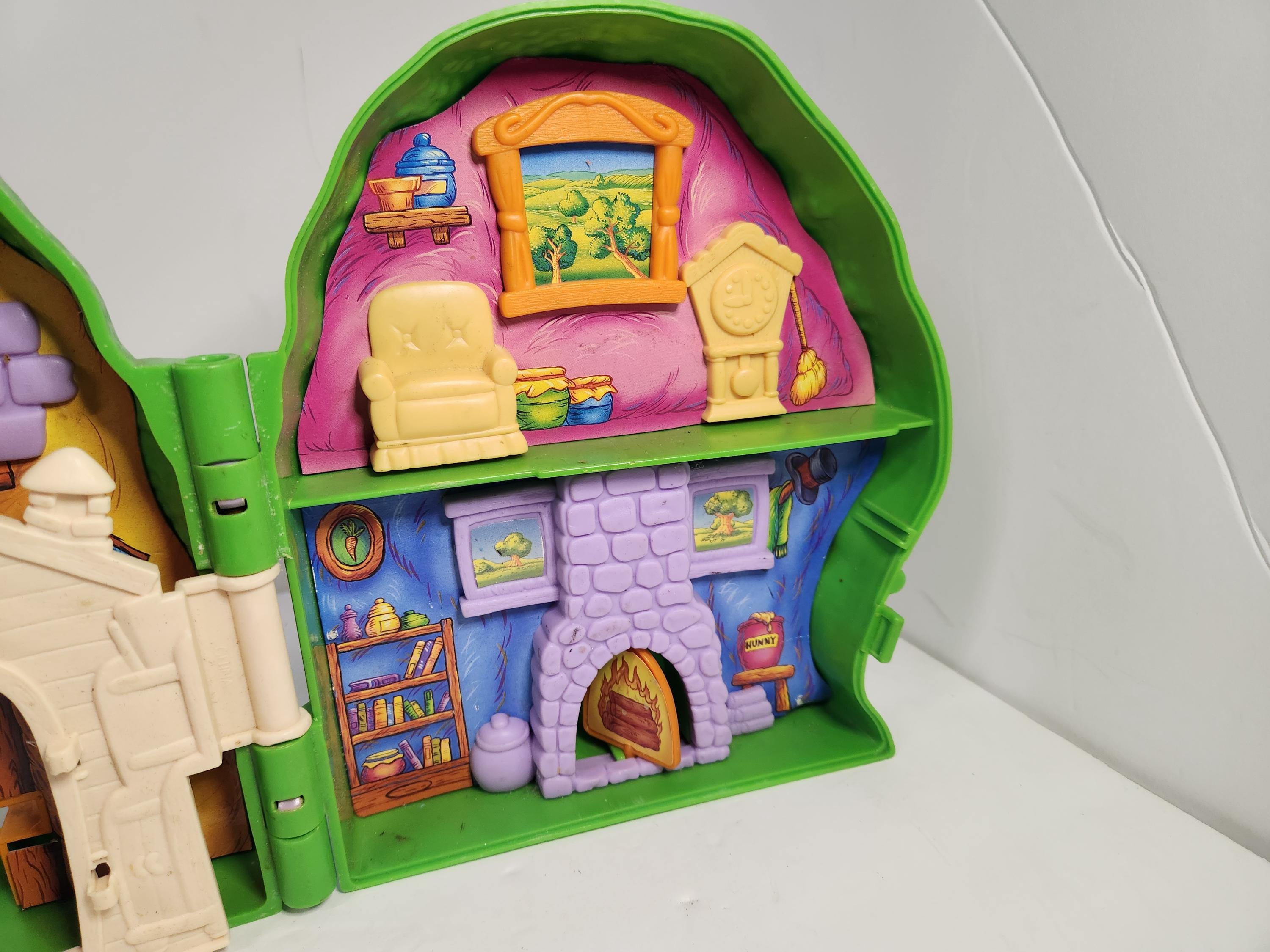 Vintage 1992 Winnie the Pooh Mr.sanders House Owl Treehouse Playset ...