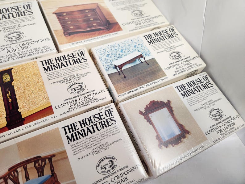 Lot of 15 Model Pieces of Furniture House of Miniatures Doll New Table ...