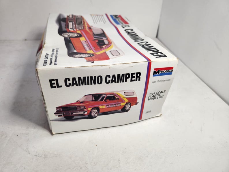 Vintage Monogram Model Car Kit 1979 Chevrolet El Camino Camper 1/24 ...