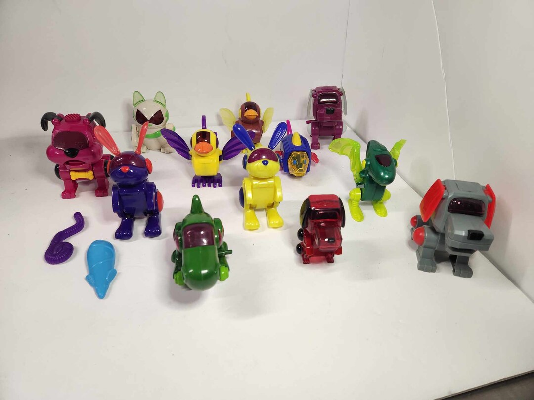Vintage Lot of 12 Mcdonald's Happy Meal Toys Poo-chi Dino-chi Robo-chi ...