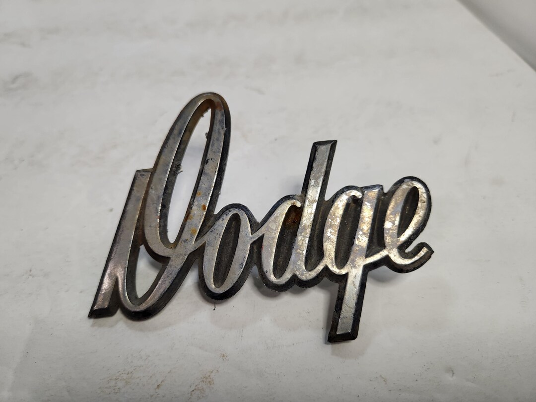 Vintage Dodge Emblem OEM Mopar Script Automobile Car Petroliana 2956722 ...