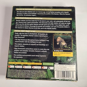 Very Rare Caution Seaman Sega Dreamcast Video Game Complete W ...