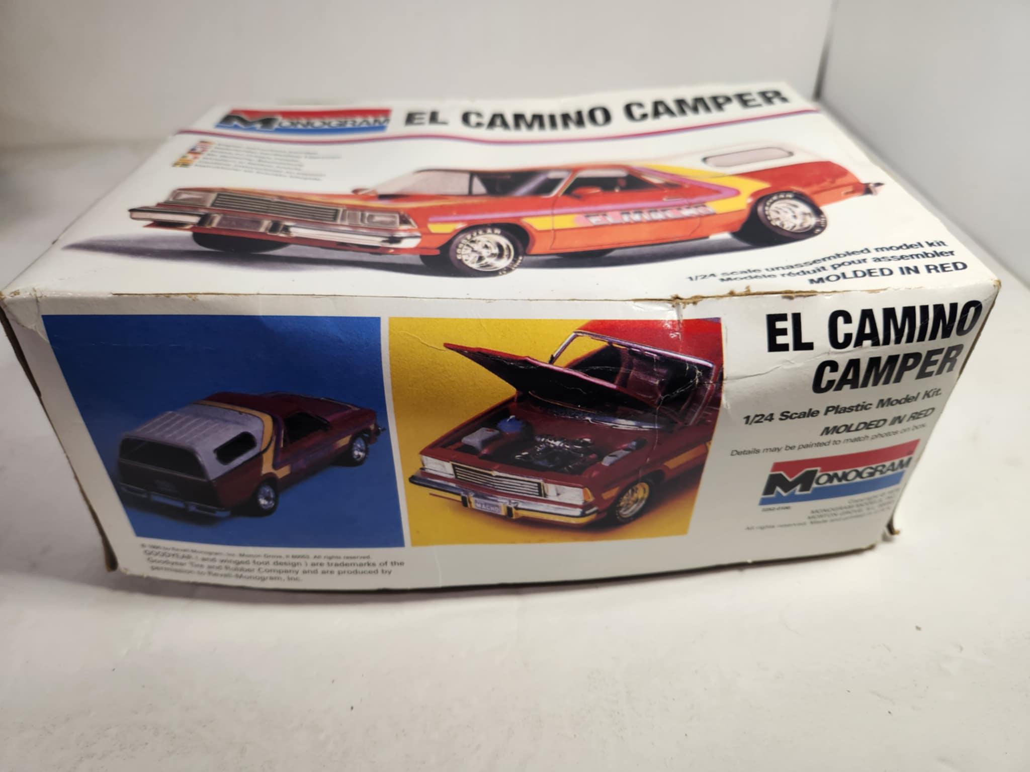 Vintage Monogram Model Car Kit 1979 Chevrolet El Camino Camper 1/24 ...