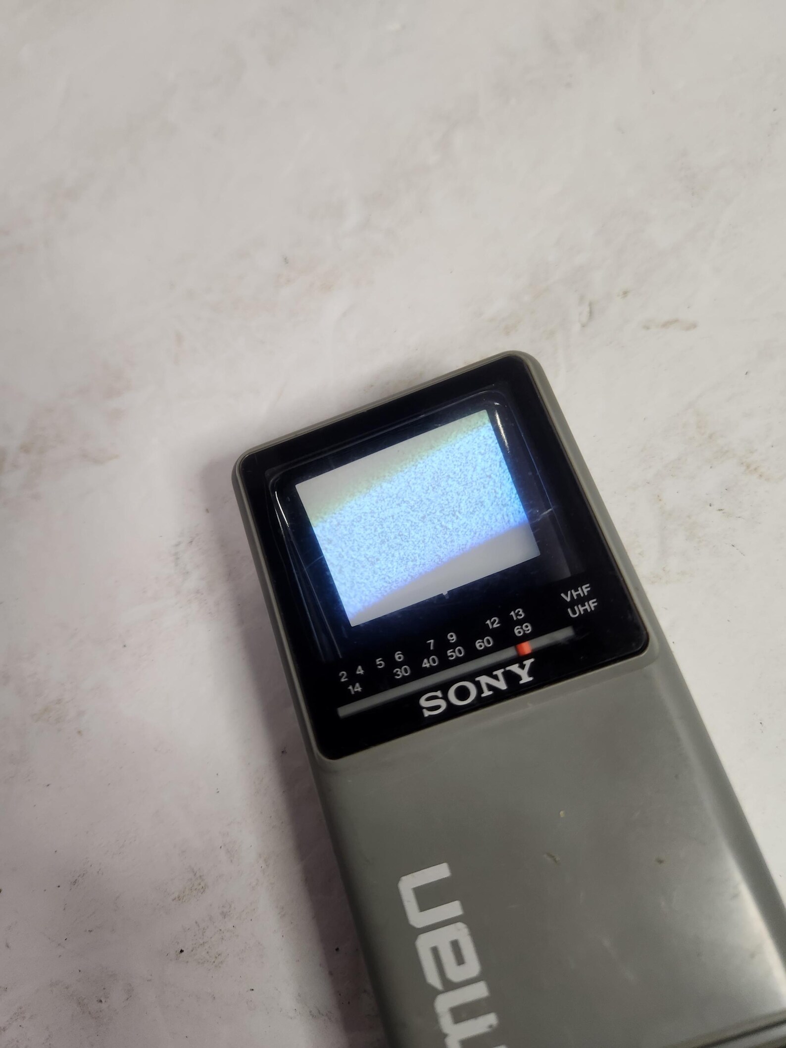 Vintage Sony Watchman Mini Black & White Tv FD-10A VHF UHF Bands ...