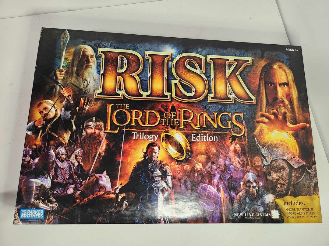 Risk the Lord of the Rings Trilogy Edition LOTR Board Game - Etsy