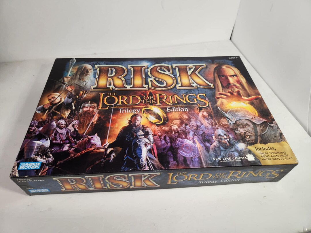 Risk the Lord of the Rings Trilogy Edition LOTR Board Game - Etsy
