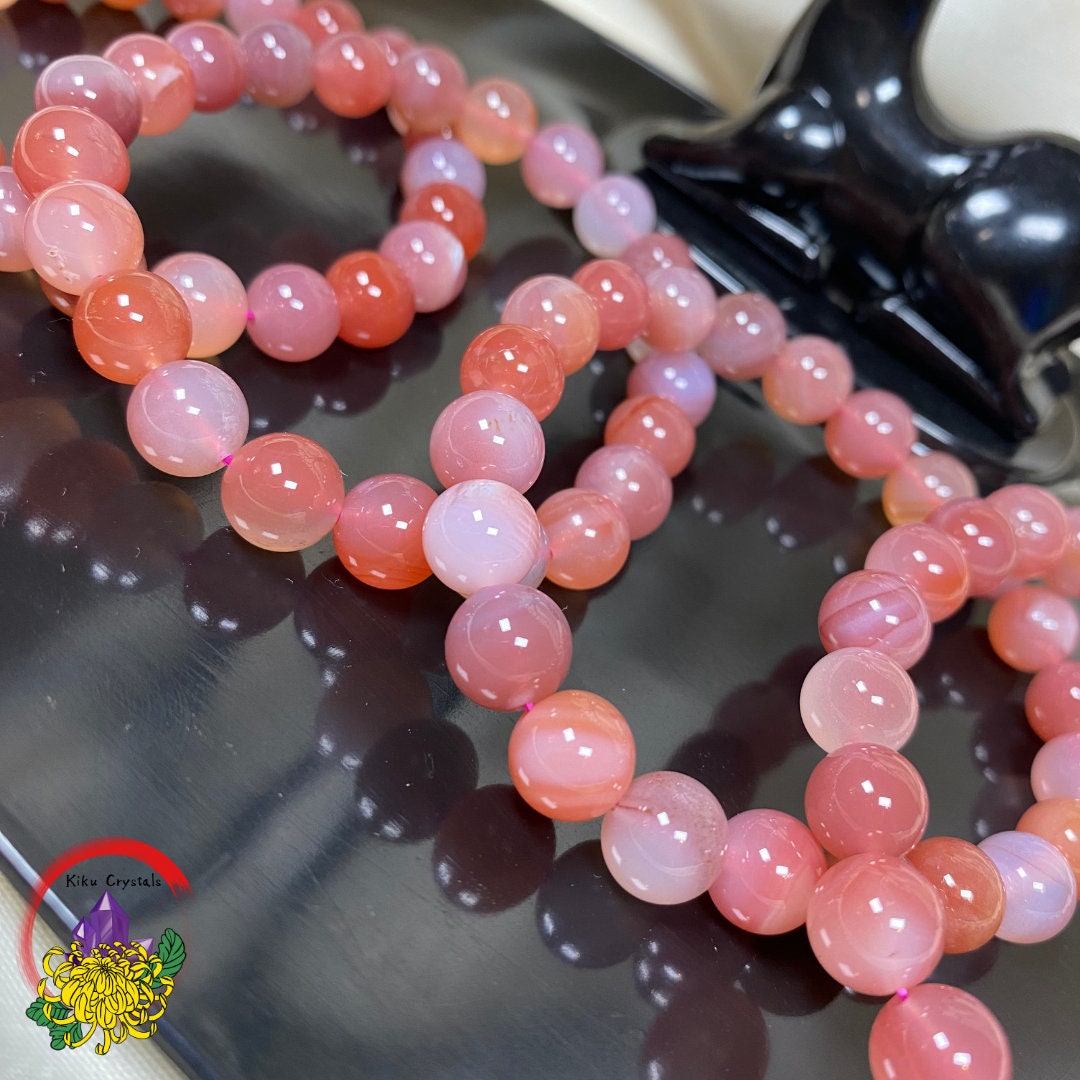 Natural Yanyuan Agate, 8.5mm+ Multicolor Yanyuan Agate Crystal Bracelet ...