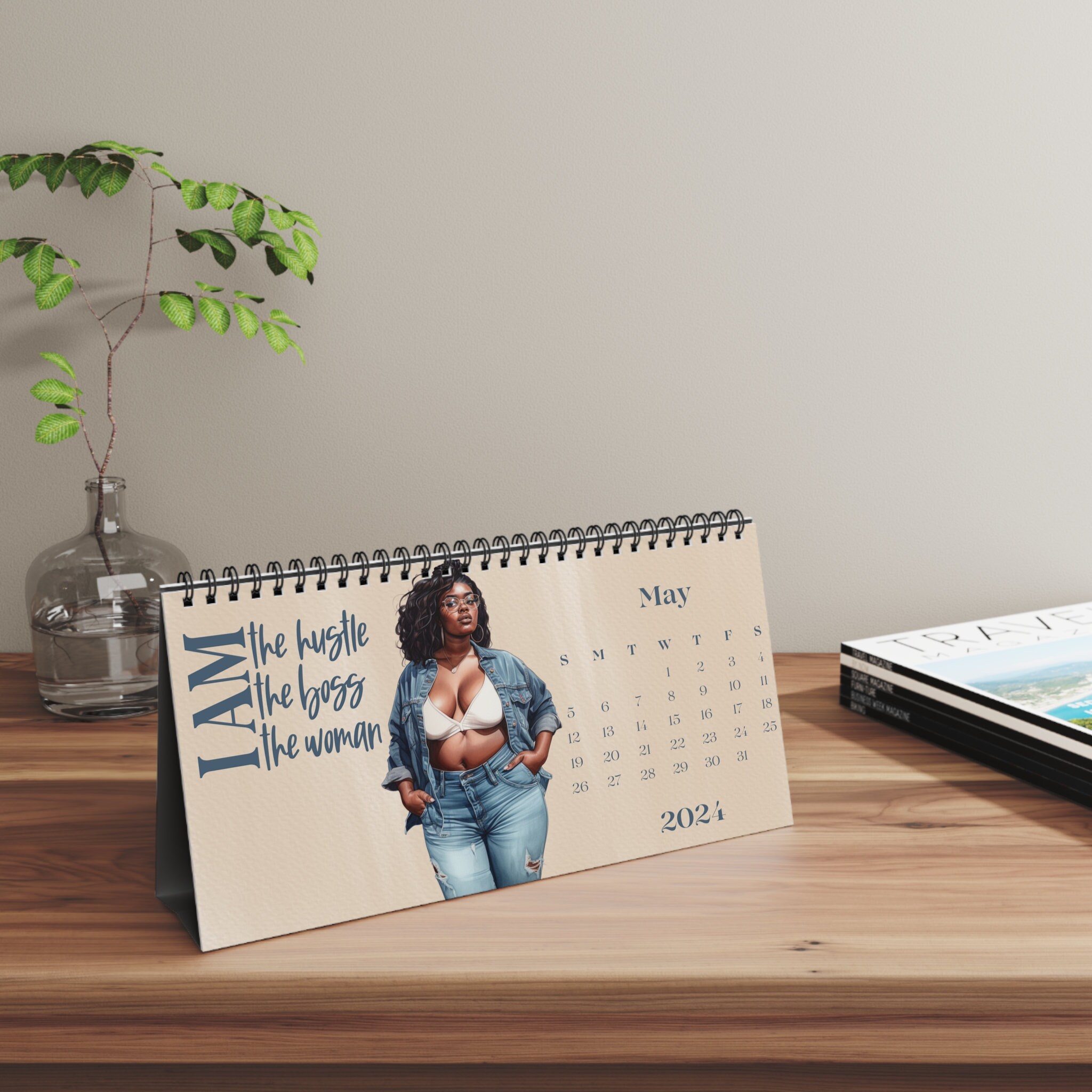 2024 Boss Baddies Desk Calendar, Standing Desk Calendar, Inspirational ...