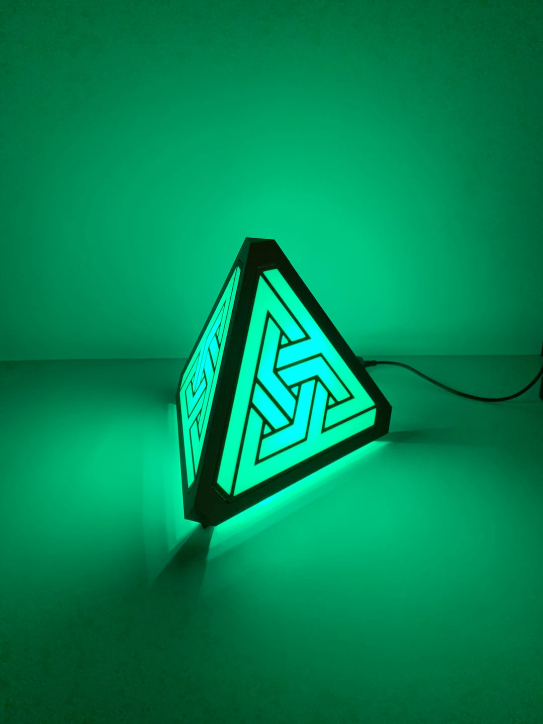 Infinity Triangle Lamp | Desk Lamp | Multiple Colors | Bedside Lamp ...