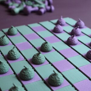 Forest Chess & Checkers Set | Portable Fun | Handcrafted Chess Set ...