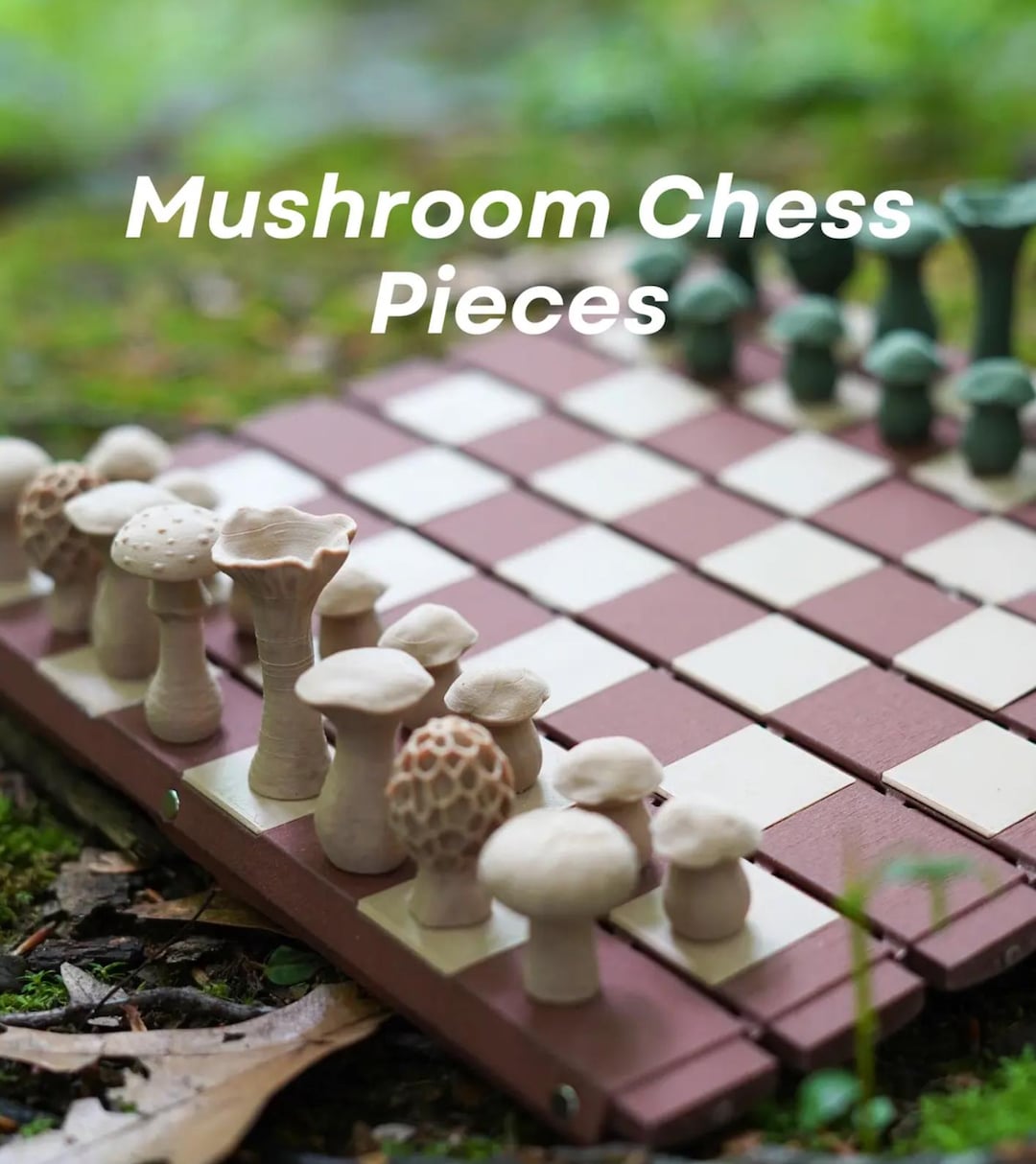 Forest Chess & Checkers Set | Portable Fun | Handcrafted Chess Set ...