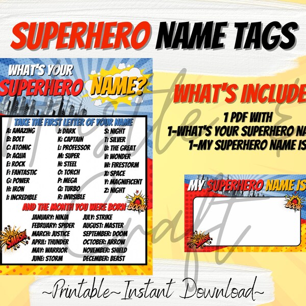 Superhero Sign - Etsy