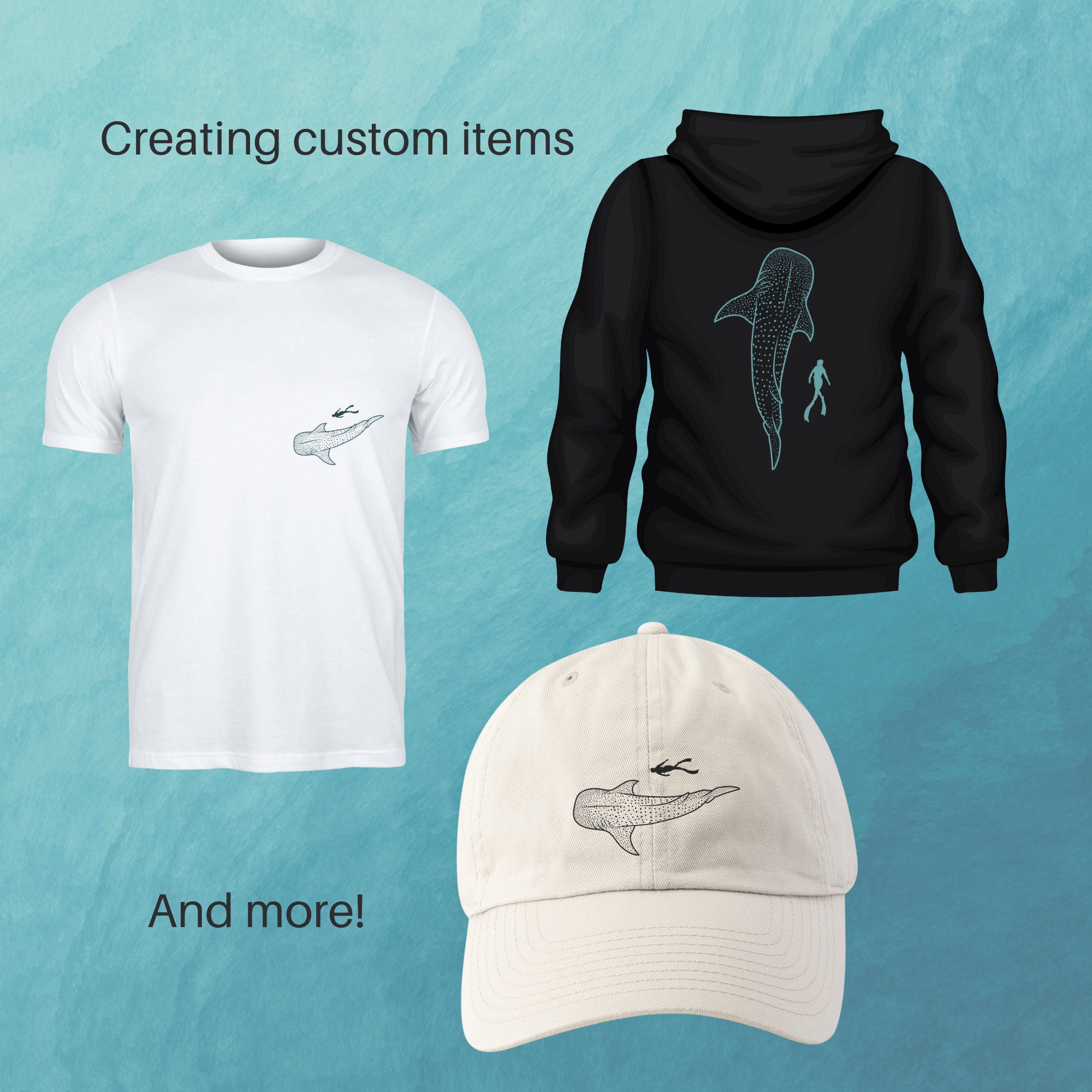 Whale Shark Sticker, Diving Svg, Ocean Stickers, Diving Print, Whale ...