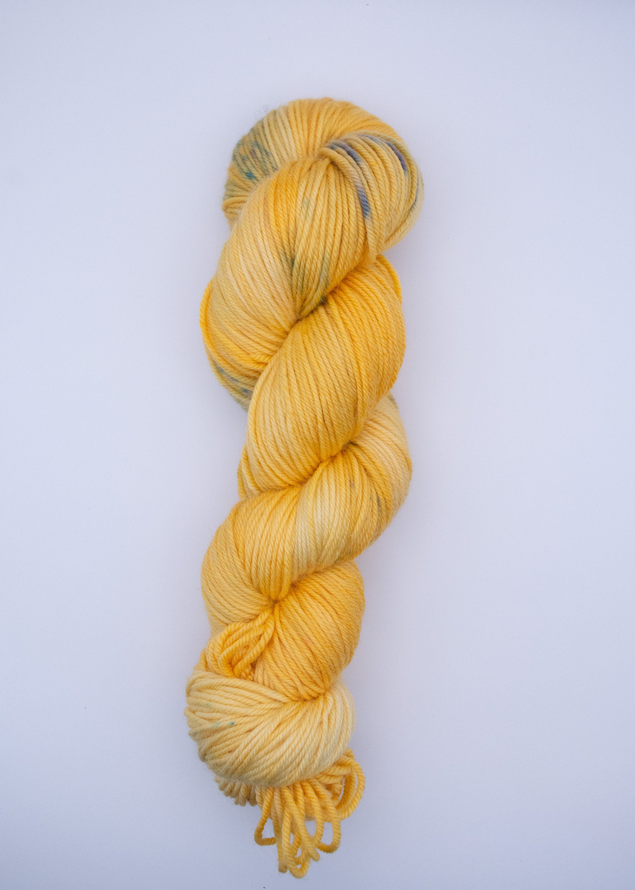 Hand Dyed Yarn / "sunflower"/ DK Weight-100% SW Merino-4 Ply-246 Yards ...