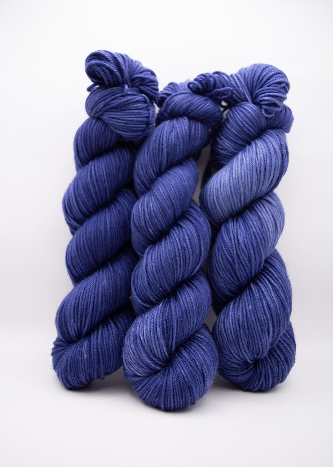 Hand Dyed DK Yarn: "blue Moon" Navy Variegated Superwash Merino - Etsy