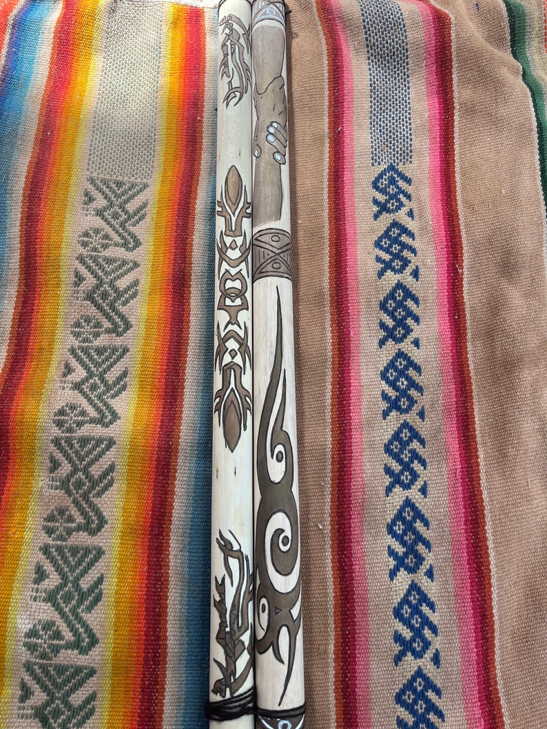 Unity / Tribal Peace Sticks 21" - Etsy