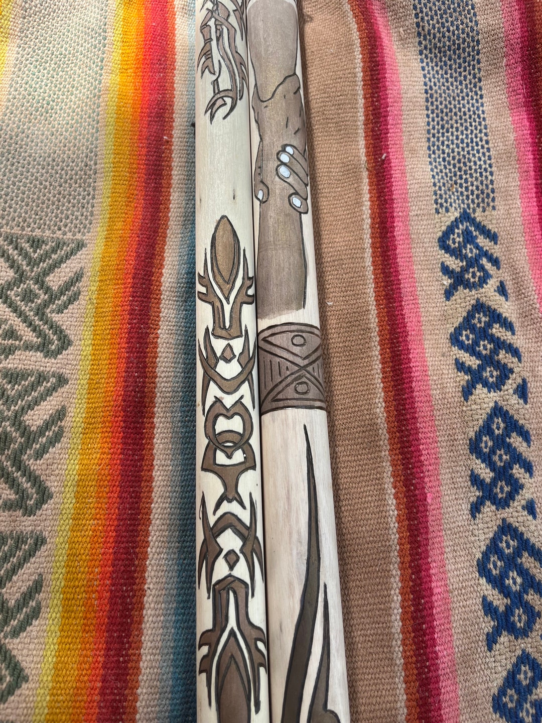 Unity / Tribal Peace Sticks 21" - Etsy
