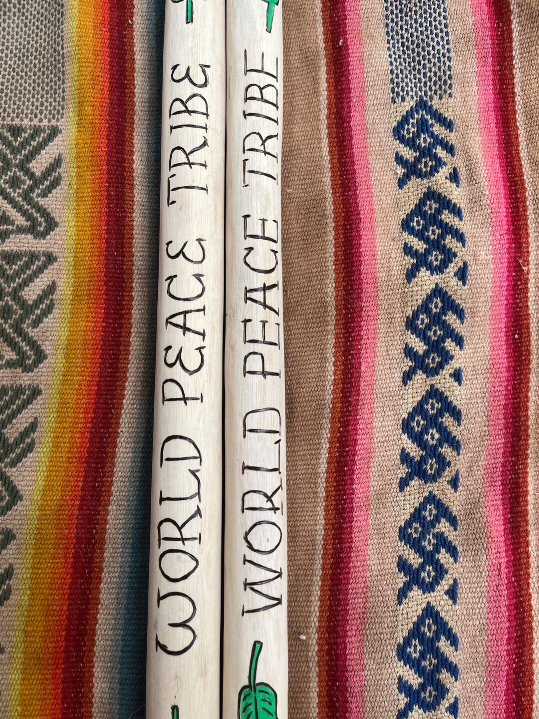 World Peace Tribe Peace Sticks 24" - Etsy